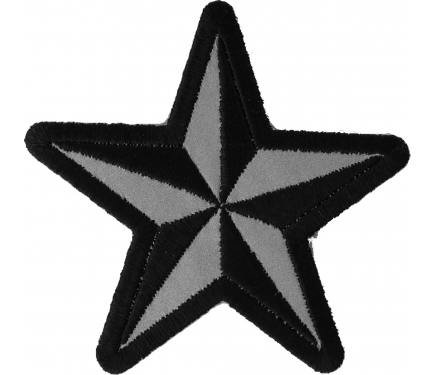 Reflective Nautical Star Patch | Embroidered Patches by Ivamis Patches