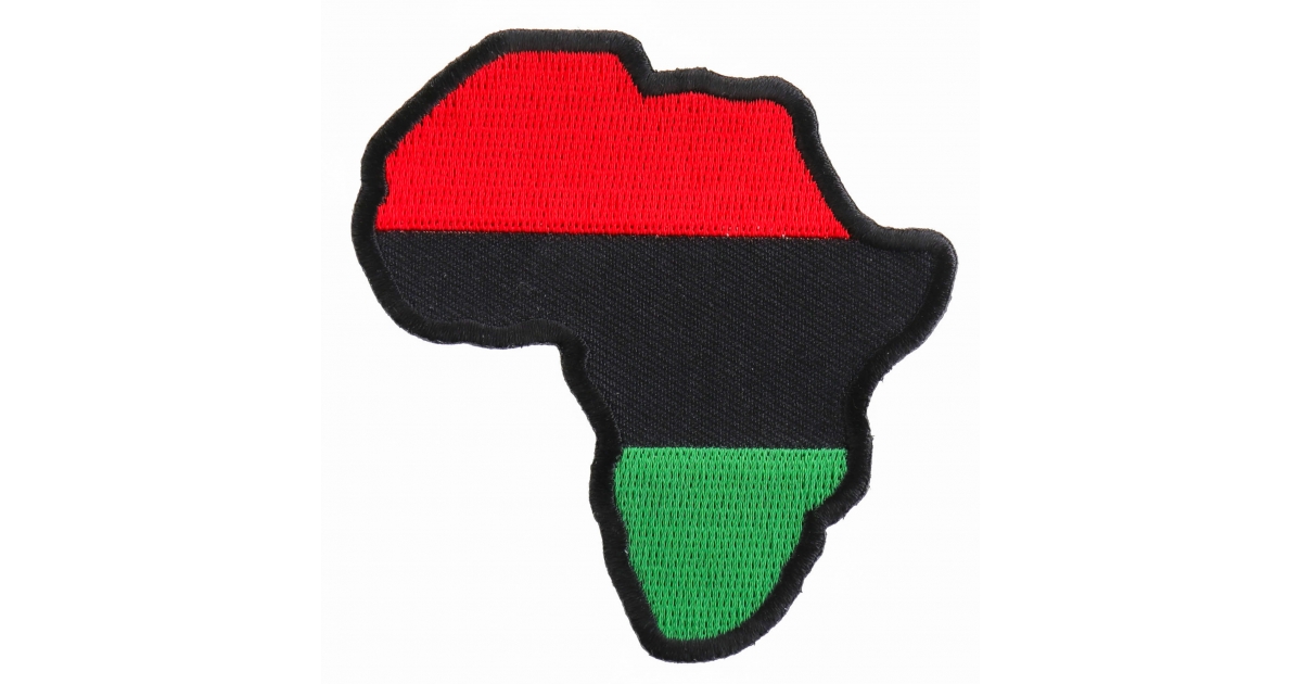 Africa Map Embroidered Iron On Flag Patch | Embroidered Patches by ...