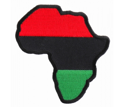 Africa Map Embroidered Iron On Flag Patch | Embroidered Patches by ...
