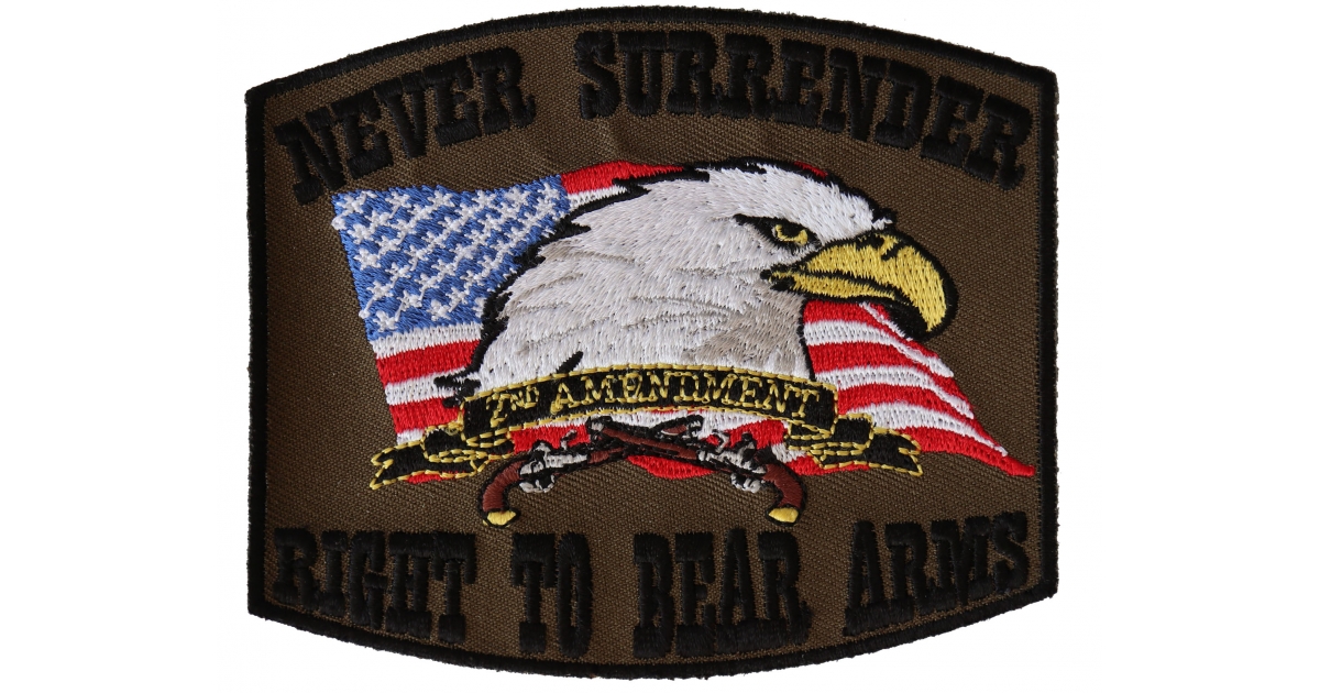2nd Amendment Patch - Never Surrender - 2nd Amendment Patches by Ivamis ...