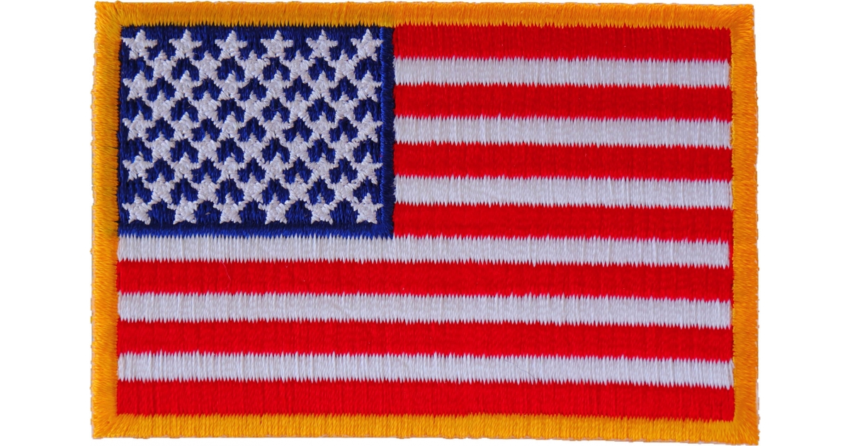 Iron On Small American Flag Patch | Embroidered Patches by Ivamis Patches