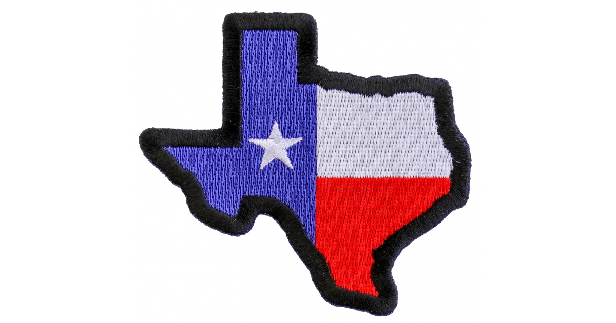 Texas State Embroidered Iron On Patch | Embroidered Patches by Ivamis ...