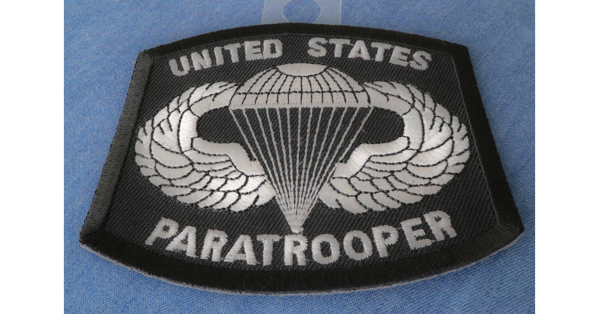 US Paratrooper Patch | US Army Military Veteran Patches by Ivamis Patches