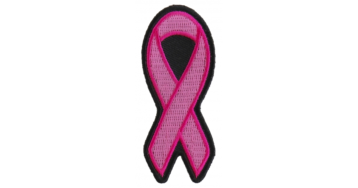 Pink Ribbon Patch -Embroidered Iron On or Sew | Embroidered Patches by ...