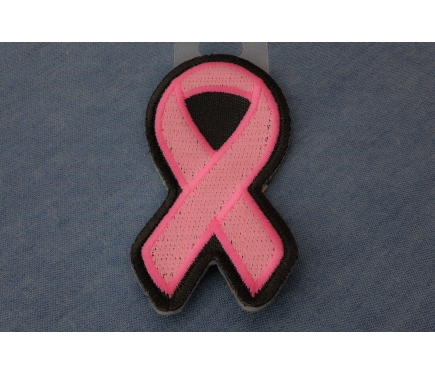 Pink Ribbon Patch -Embroidered Iron On or Sew | Embroidered Patches by ...