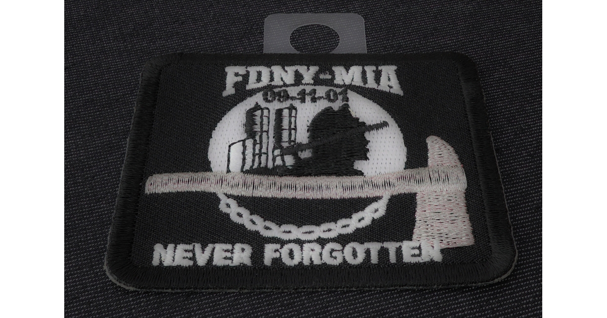 Fdny MIA Never Forgotten Patch | Embroidered Patches by Ivamis Patches
