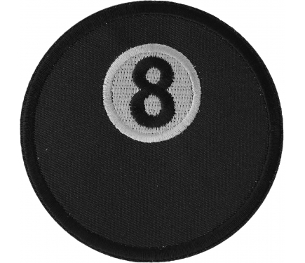8 Ball Patch - Embroidered Iron On by Ivamis Patches