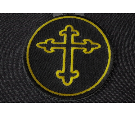 Small Christian Cross Patch | Embroidered Patches by Ivamis Patches