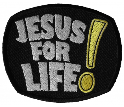 Jesus For Life Patch, Christian Patches by Ivamis Patches
