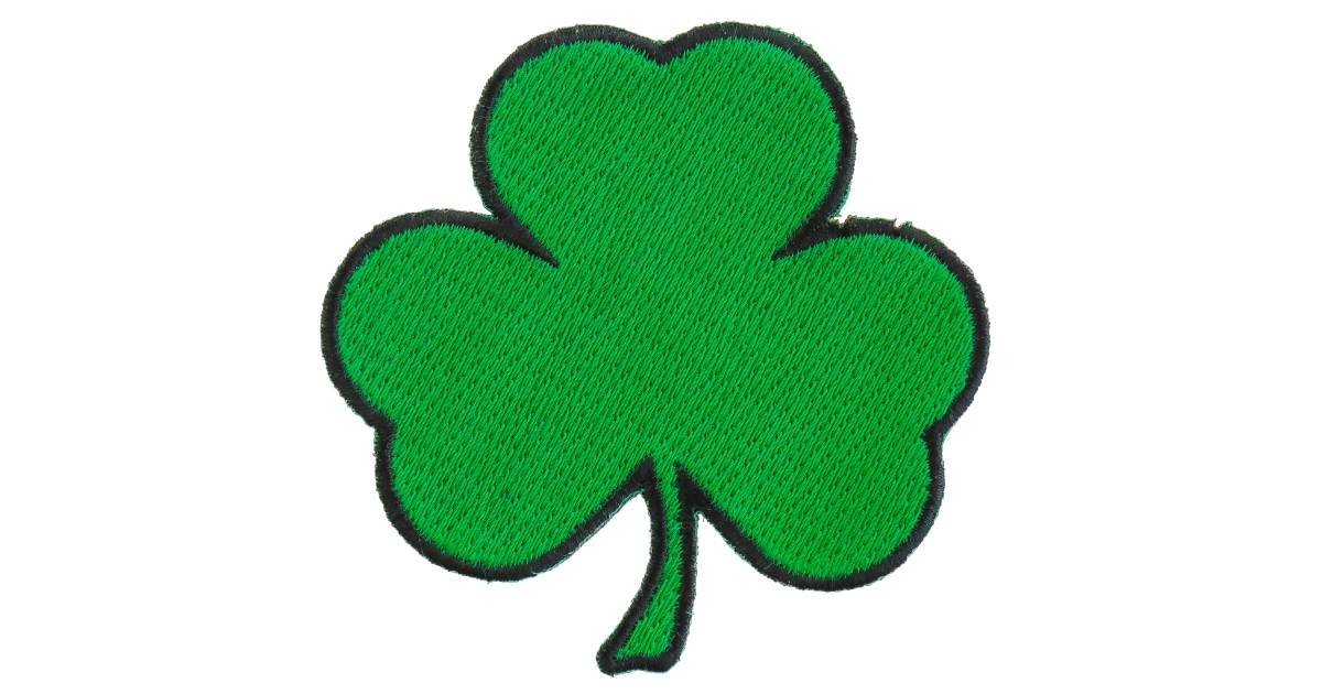 3 Leaf Clover Shamrock - Biker Patch | Embroidered Patches by Ivamis ...