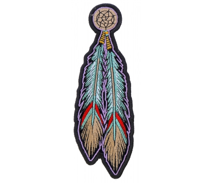 Feather Patch for Sewing or Ironing on to Jackets by Ivamis Patches
