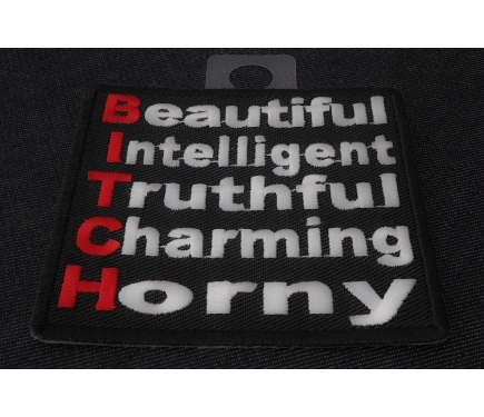 Beautiful Intelligent Bitch Patch | Embroidered Patches by Ivamis Patches