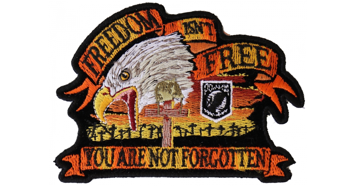 Freedom Isn't Free Eagle Small Patch | US Military Veteran Patches by ...
