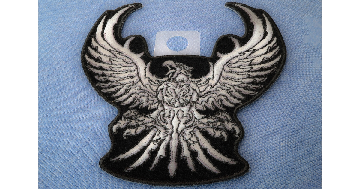 Raised Wing Eagle Patch, Biker Eagle Patches by Ivamis Patches
