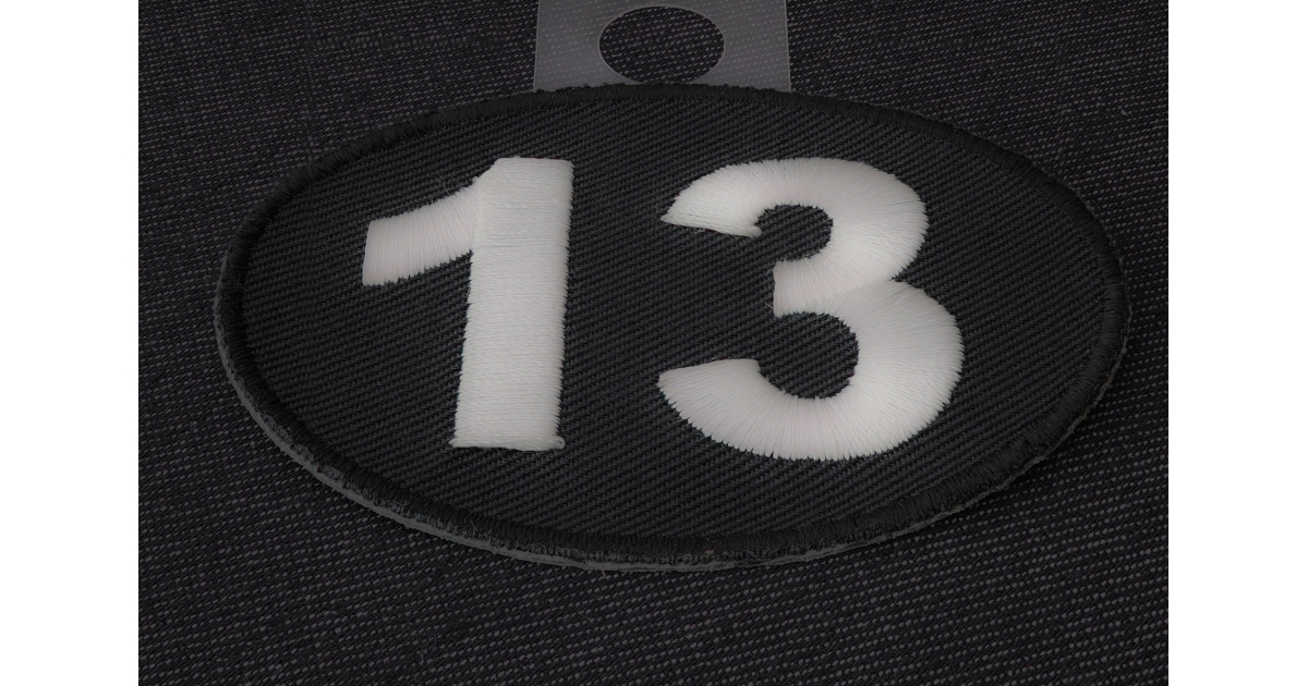 Lucky 13 Patch - Embroidered Iron On | Embroidered Patches by Ivamis ...