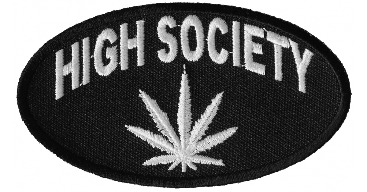 High Society Patch - Marijuana Leaf | Embroidered Pot Patches by Ivamis ...