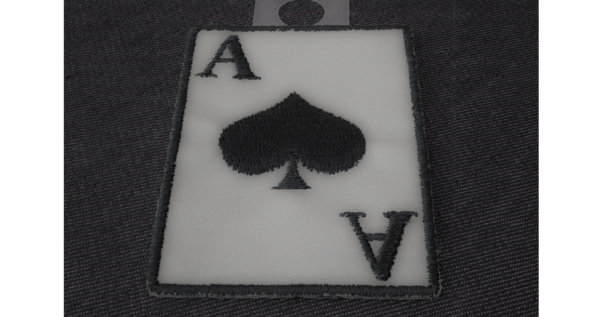 Reflective Ace Of Spades Patch | US Military Veteran Patches by Ivamis ...