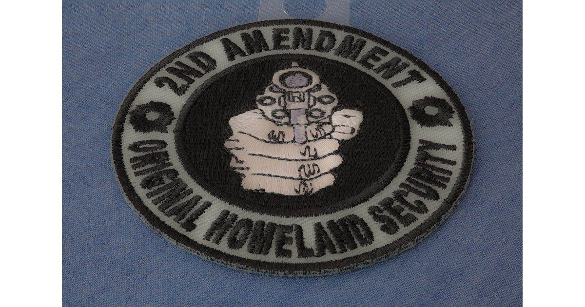 2nd Amendment Round Original Homeland Security Patch | Embroidered ...