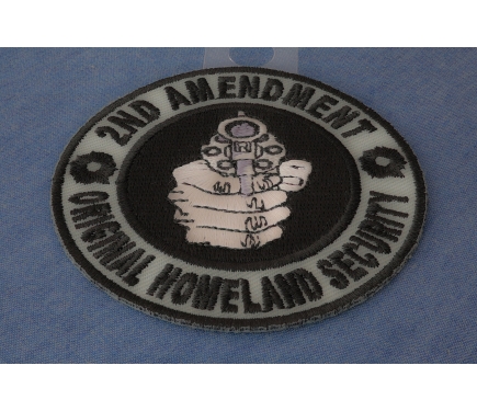 2nd Amendment Round Original Homeland Security Patch | Embroidered ...