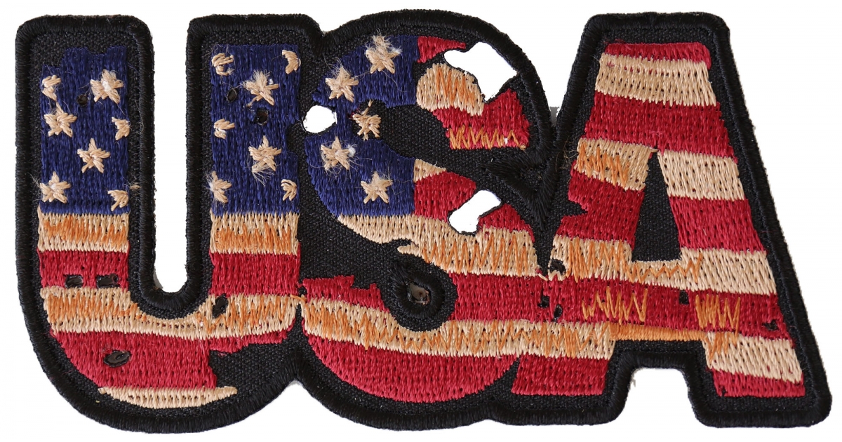 USA Vintage Patch Flag Embroidered Patch | Embroidered Patches by ...