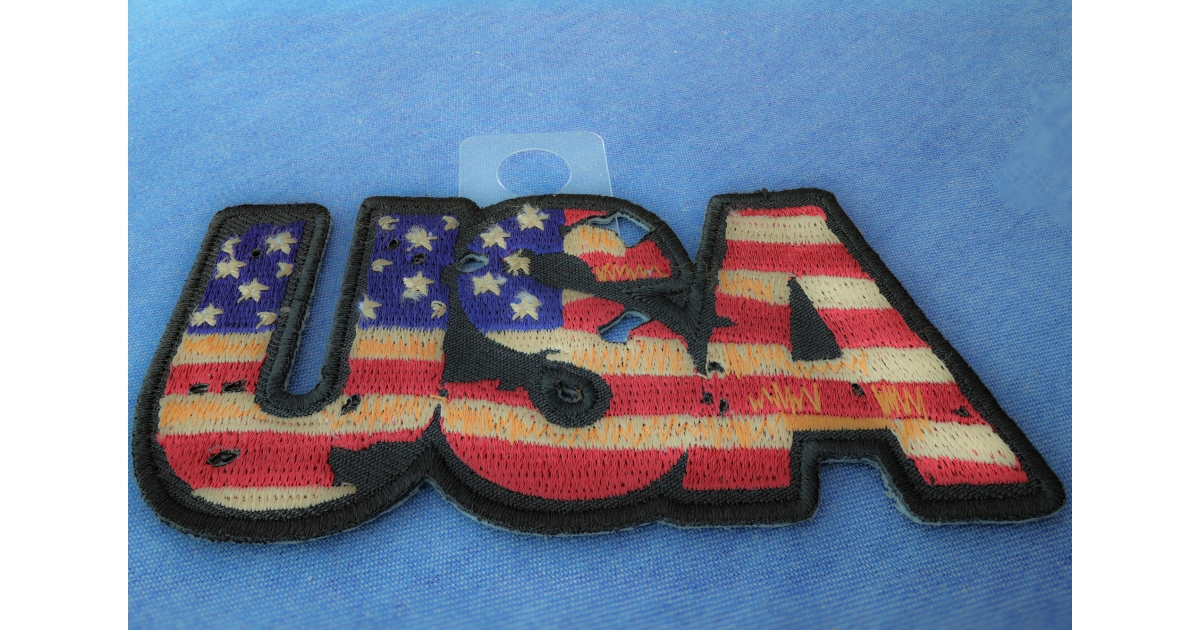 USA Vintage Patch Flag Embroidered Patch | Embroidered Patches by ...