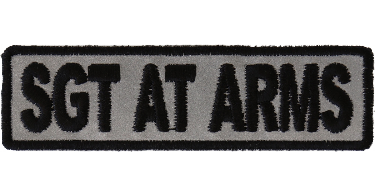Sgt at Arms Patch, Motorcycle Club Patches for Bikers by Ivamis Patches