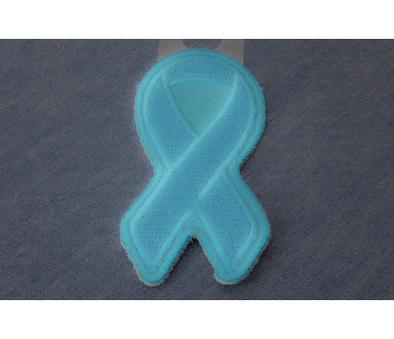 Blue Ribbon Embroidered Patch by Ivamis Patches