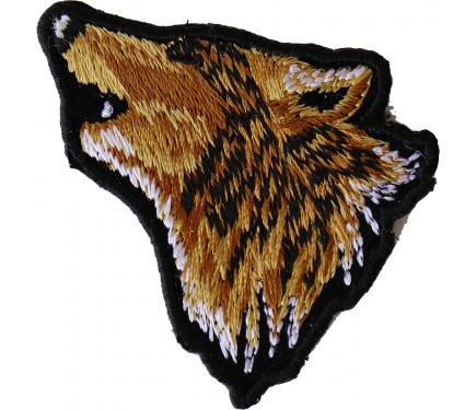Iron On Mini Wolf Head Patch by Ivamis Patches