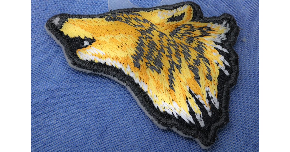 Iron On Mini Wolf Head Patch by Ivamis Patches