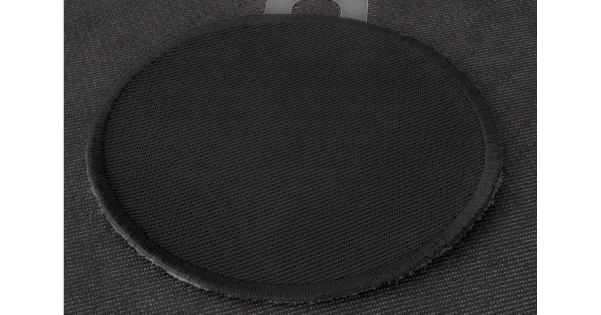 Black 3 Inch Round Blank Patch | Embroidered Patches by Ivamis Patches