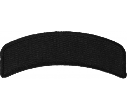 Black 4 Inch Arched Blank Patch Rocker | Embroidered Patches by Ivamis ...