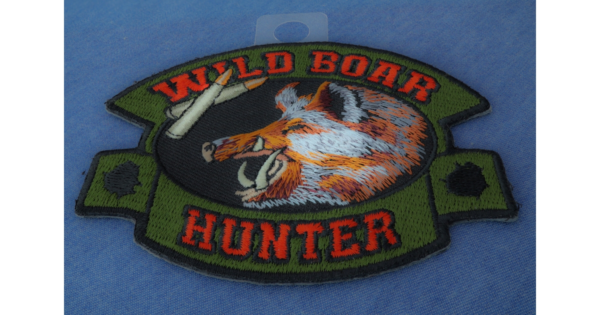 Wild Boar Hunter Patch | Embroidered Patches by Ivamis Patches
