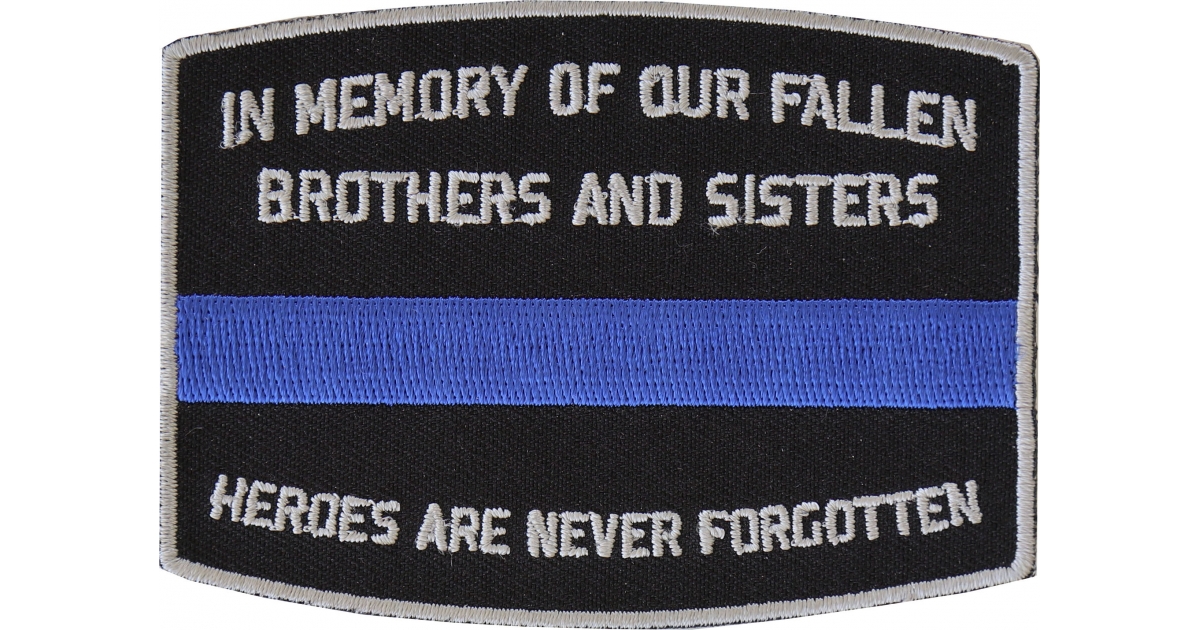 Fallen Officer Memorial Patch | Embroidered Patches by Ivamis Patches
