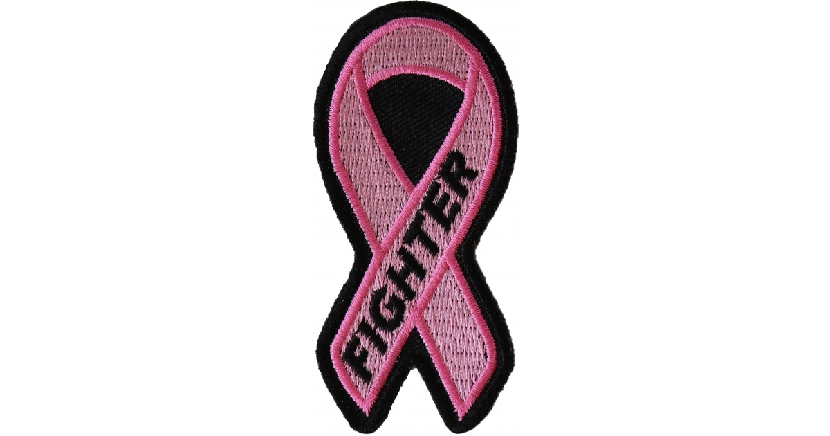 Breast Cancer Fighter Pink Ribbon Patch | Embroidered Patches by Ivamis ...