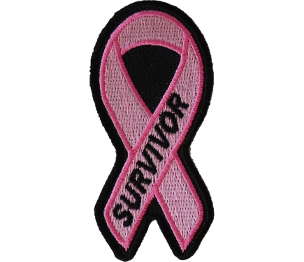 Breast Cancer Survivor Pink Ribbon Patch | Embroidered Patches by ...