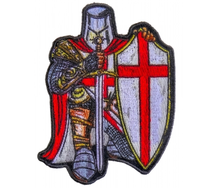 Red Knight Patch for Sewing or Ironing on to Jackets by Ivamis Patches
