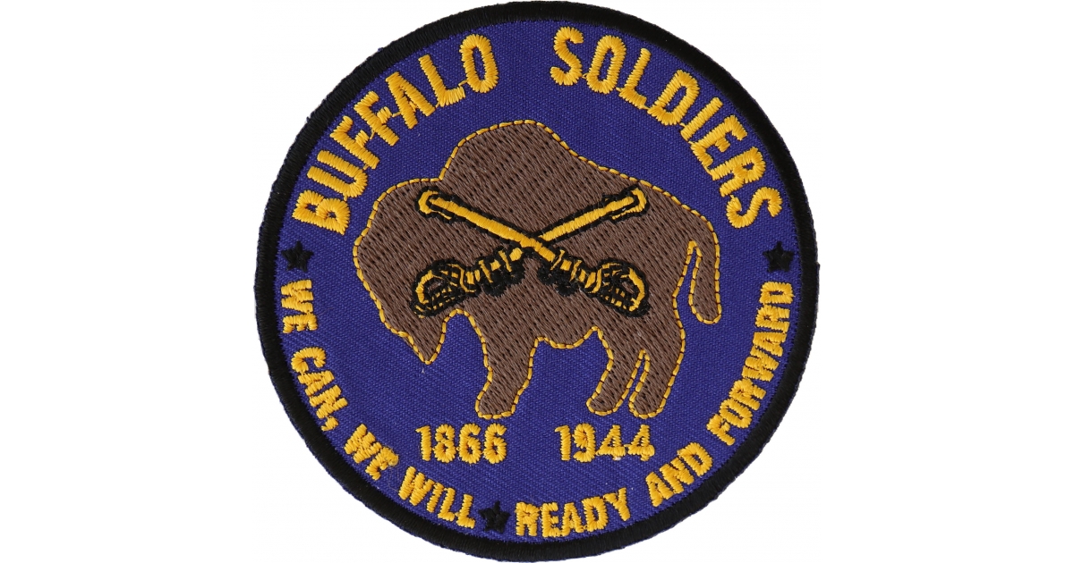Buffalo Soldiers Patch We Can We Will Read and Forward by Ivamis Patches
