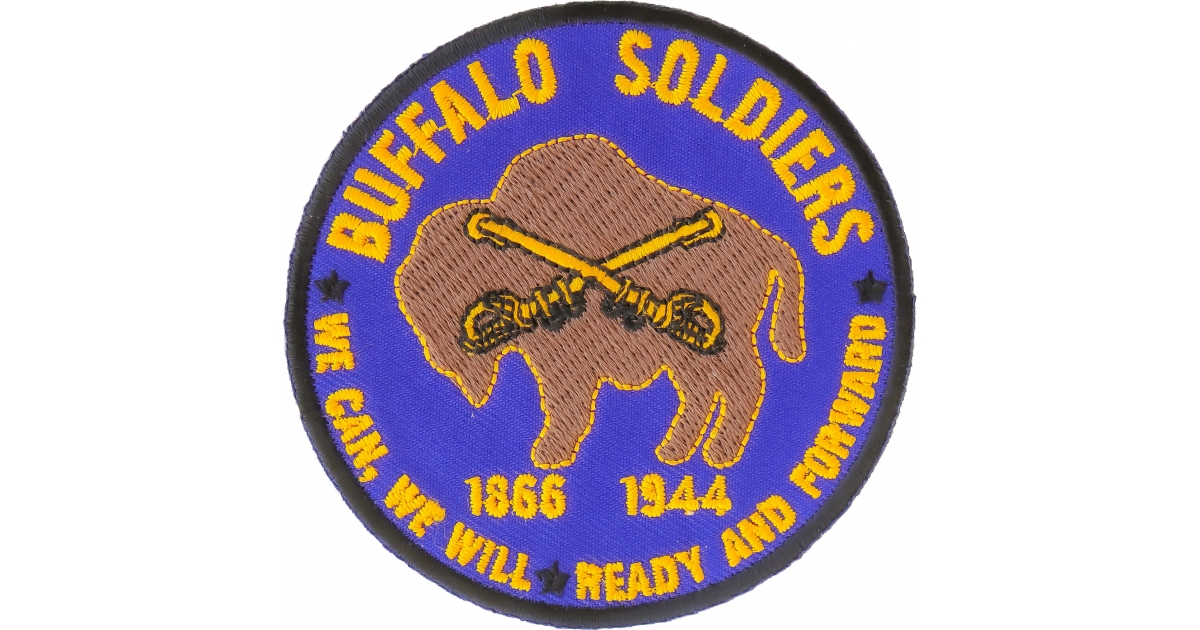 Buffalo Soldiers Patch We Can We Will Read and Forward by Ivamis Patches