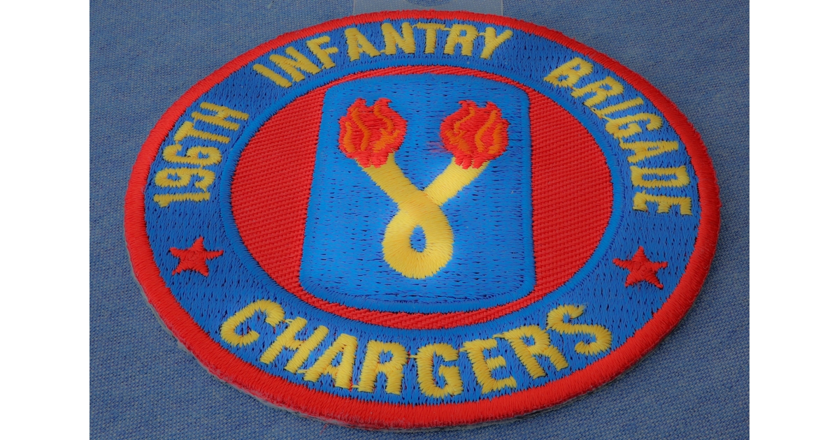 196th Infantry Brigade Patch Chargers by Ivamis Patches
