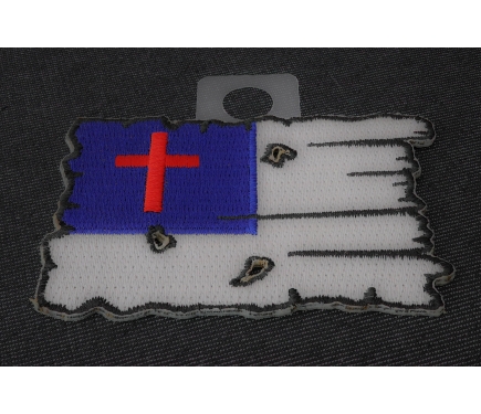 Tattered Christian Flag Patch by Ivamis Patches