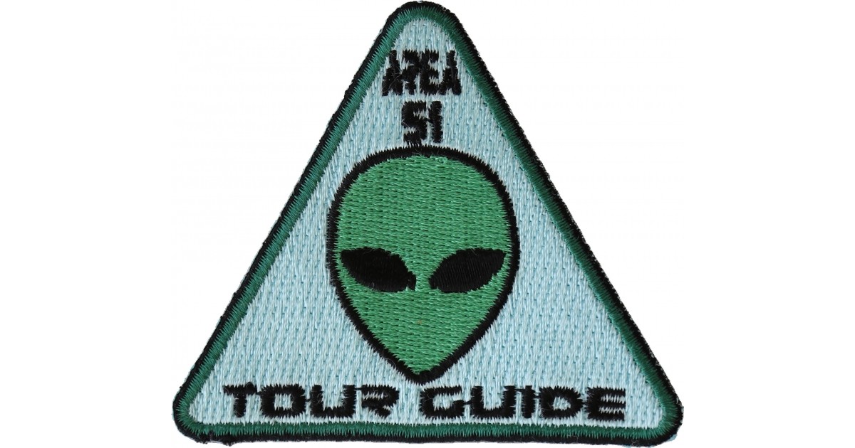 Area 51 Tour Guide Patch Alien Head by Ivamis Patches