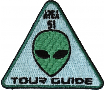 Area 51 Tour Guide Patch Alien Head by Ivamis Patches