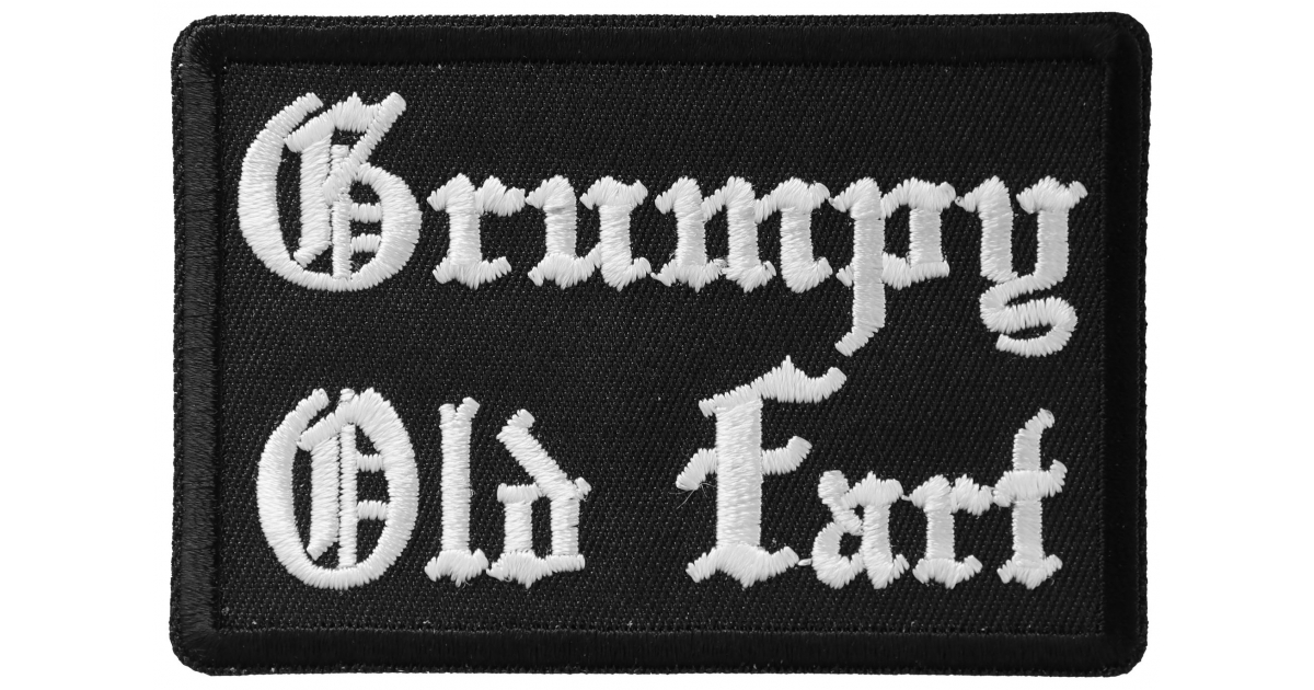 Grumpy Old Far Patch In Old English | Funny Patches -TheCheapPlace