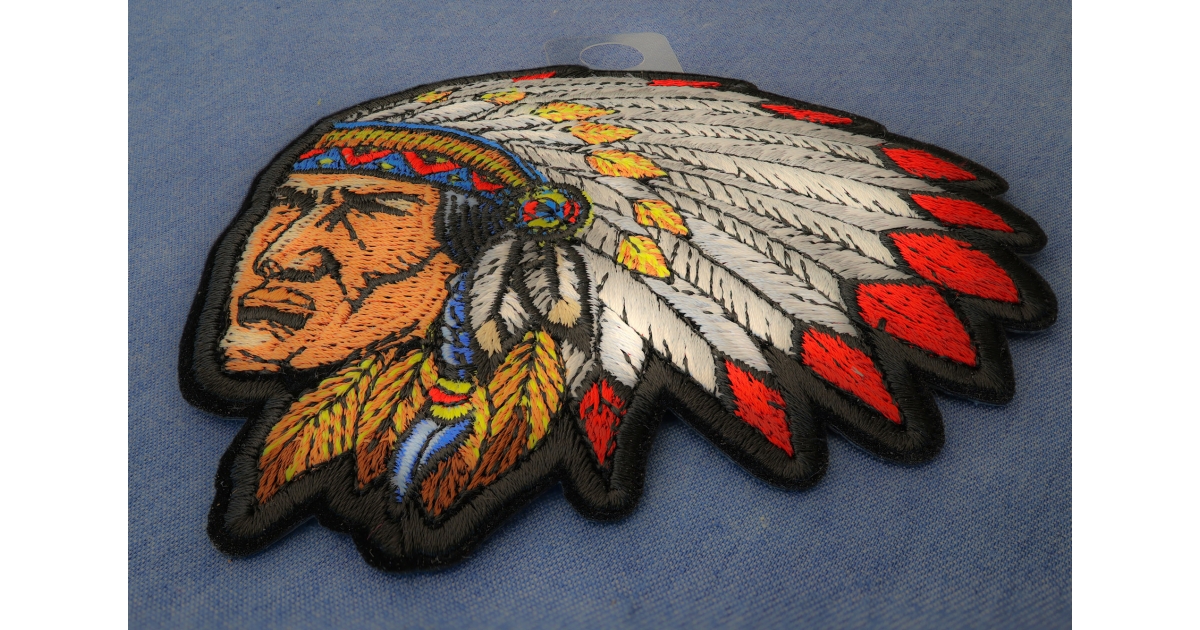 Indian Chief Patch for Jackets by Ivamis Patches