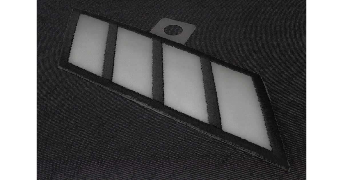 Reflective Stripes 6 inch Patch by Ivamis Patches