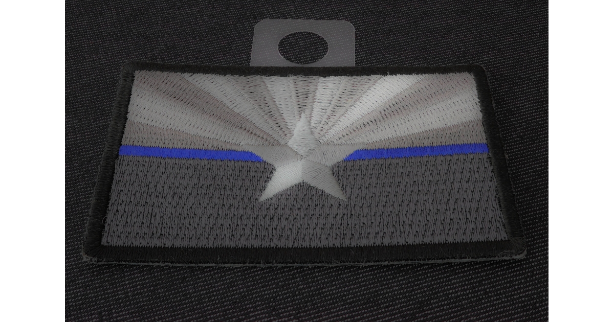 Arizona State Flag Blue Line Police Patch by Ivamis Patches