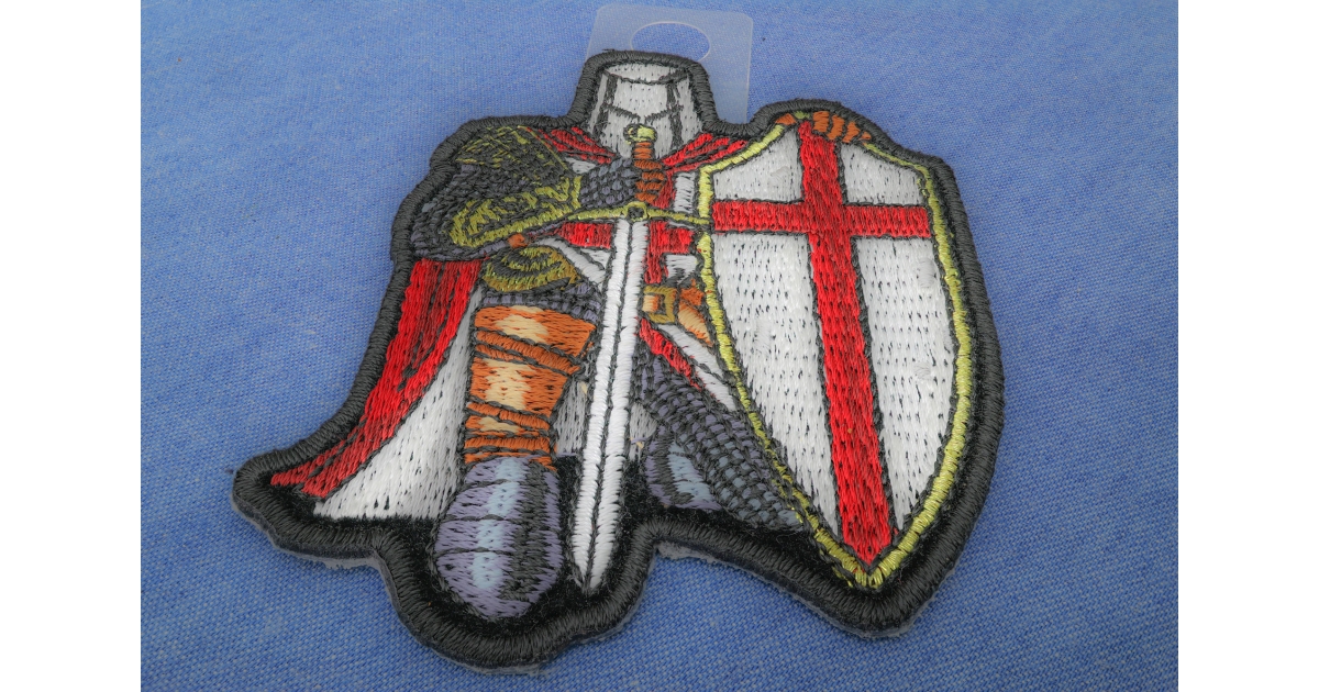 Red Knight Crusader Patch Mini Size by Ivamis Patches
