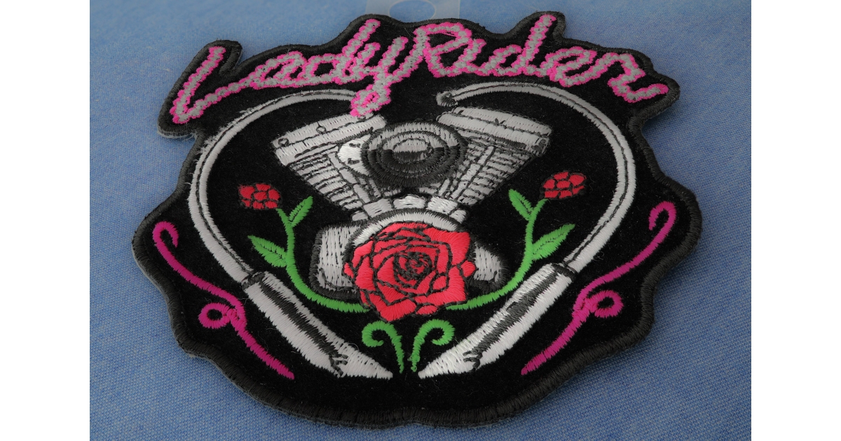 Lady Rider Motorcycle Patch for Sewing or Ironing on to Clothes by ...