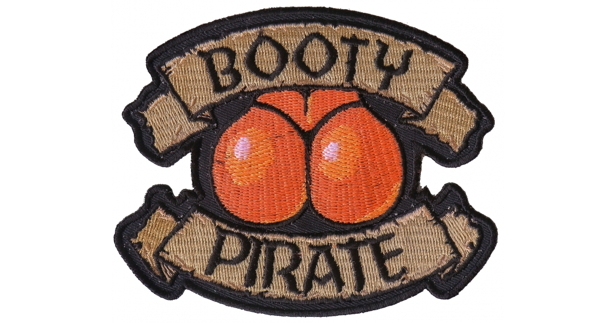 Booty Pirate Patch for Sewing on to Jackets by Ivamis Patches