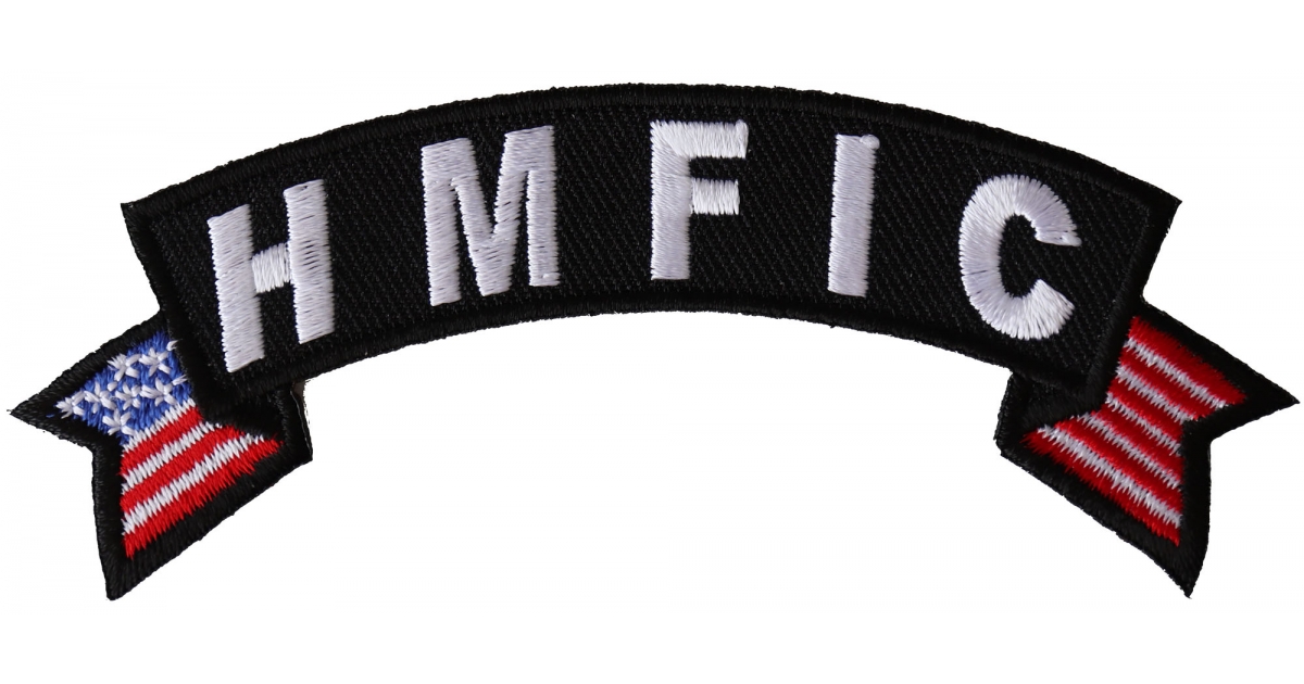 HMFIC Small Flag Rocker Patch by Ivamis Patches